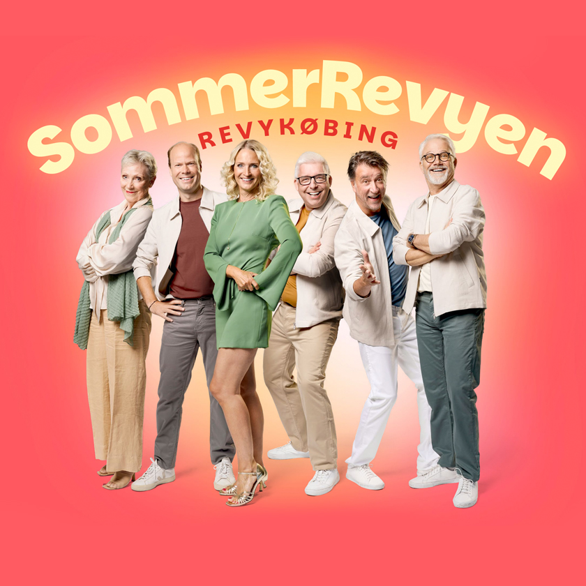 Revystjerner på scenen i Nykøbing Falster Revyen 2026